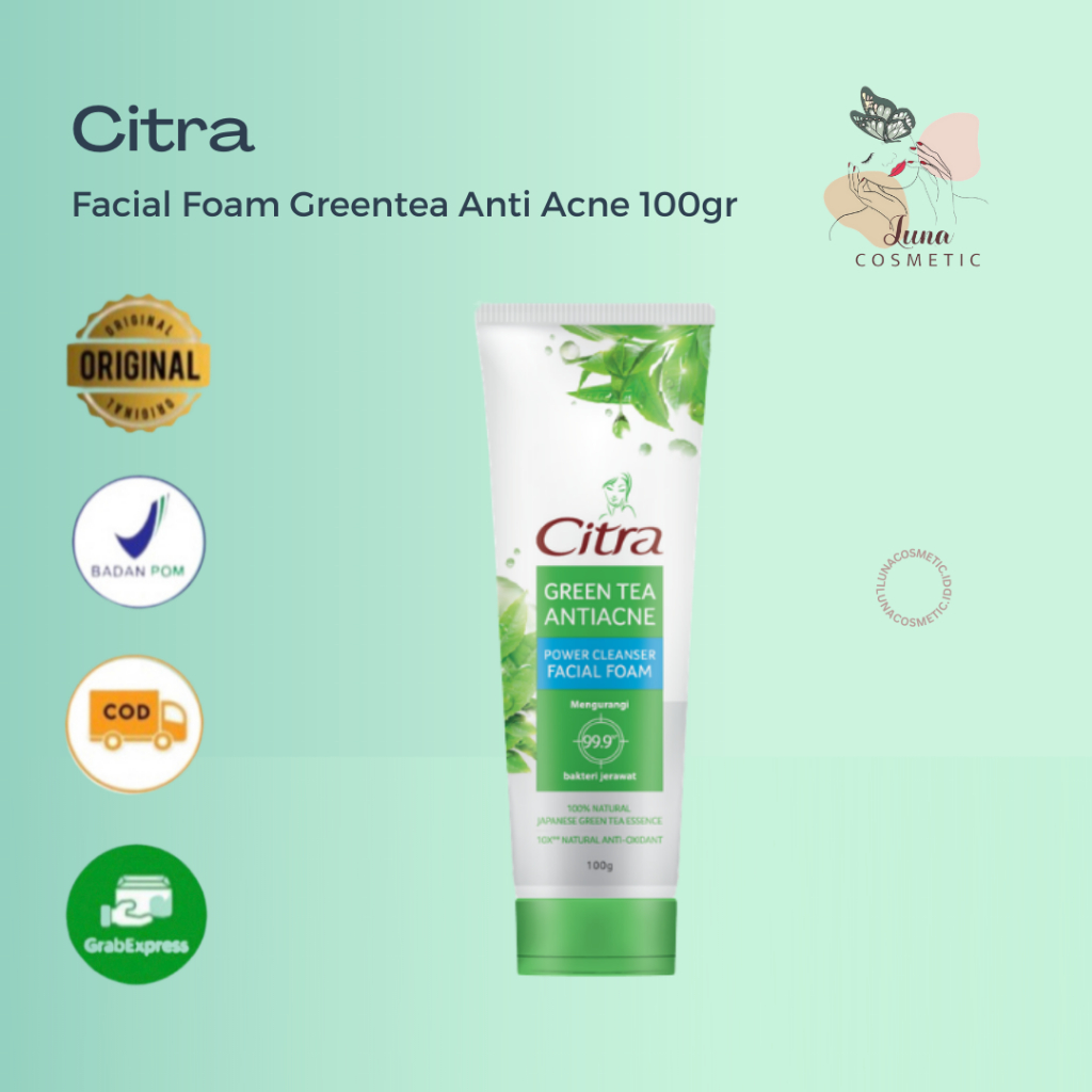 Citra Green Tea Anti Acne Facial Foam 100 gr | Shopee Malaysia