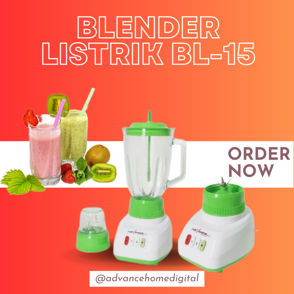Advance Fruit Juice Blender BL-15 Glass Tube Multifunction Juice ...