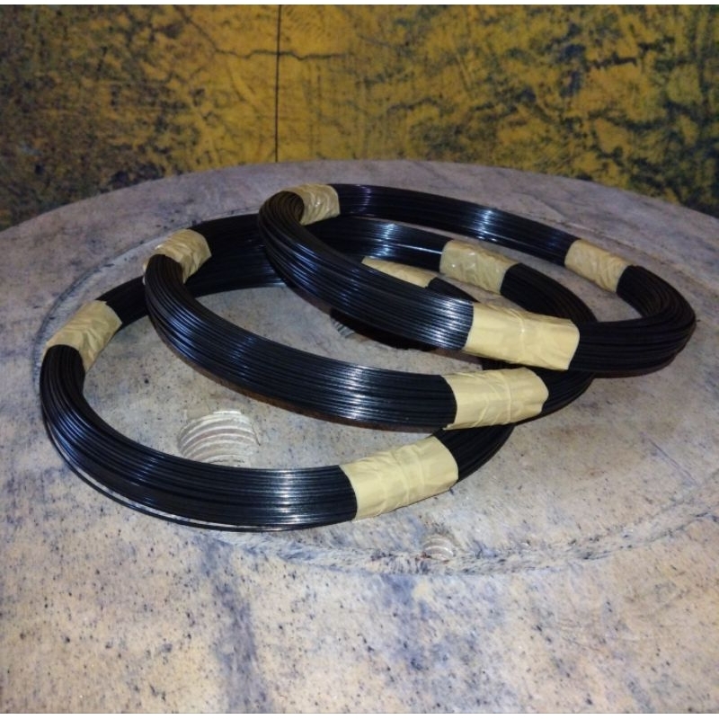 HITAM 1.3mm Black Fiber Spokes 100 Meters Long | Shopee Malaysia