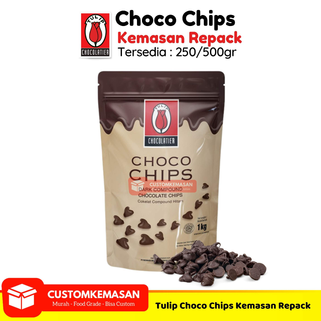 Tulip Choco Chip Repack 250/500gr/Choco Chip Chocolate/Choco Chip Tulip ...
