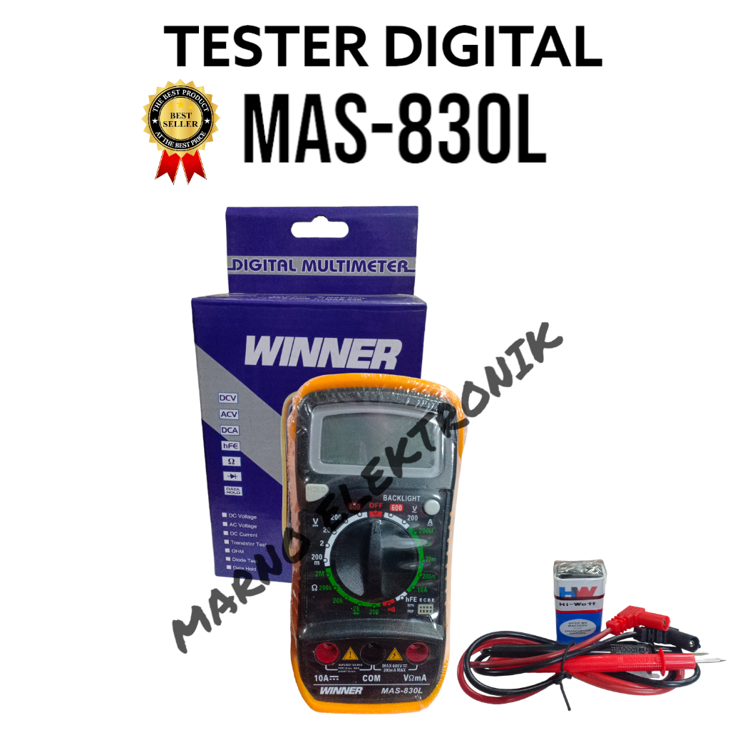 Tester WINNER DIGITAL MULTITESTER MAS-830L MAS830L ORIGINAL ORIGINAL ...