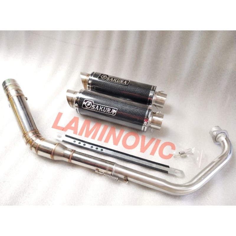Sakura JAPAN SYM VF3i exhaust full system muffler exhaust sakura racing ...