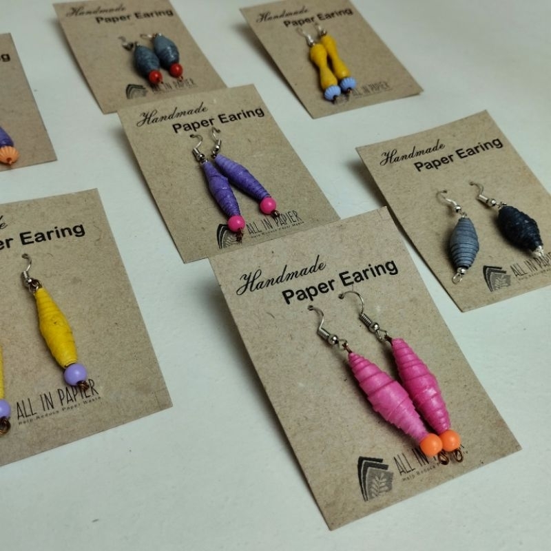 Handmade paper earing (Please Read The Description First) | Shopee Malaysia