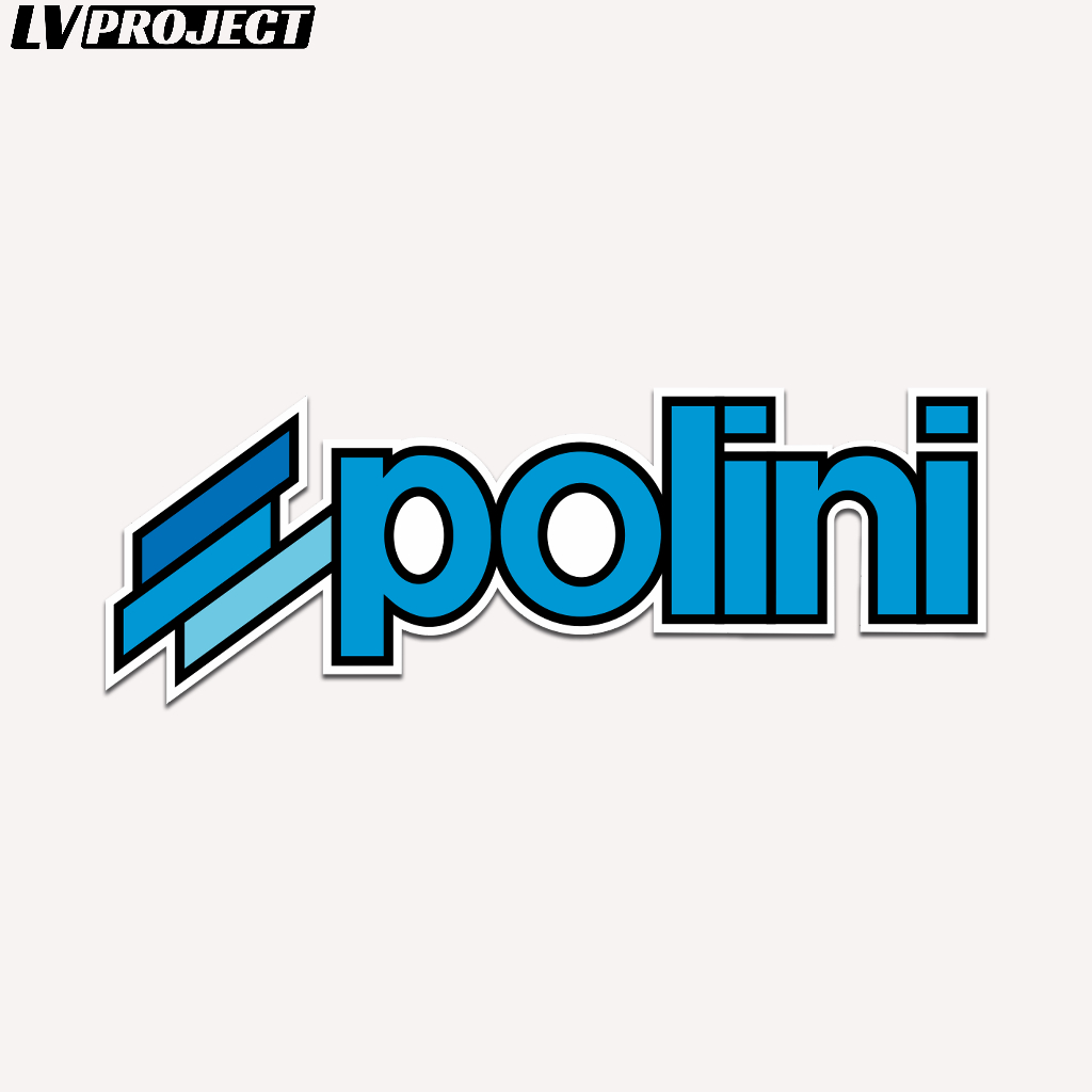 Motorcycle Sticker Classic Polini Vespa Vinyl Glossy Waterproof Sticker ...