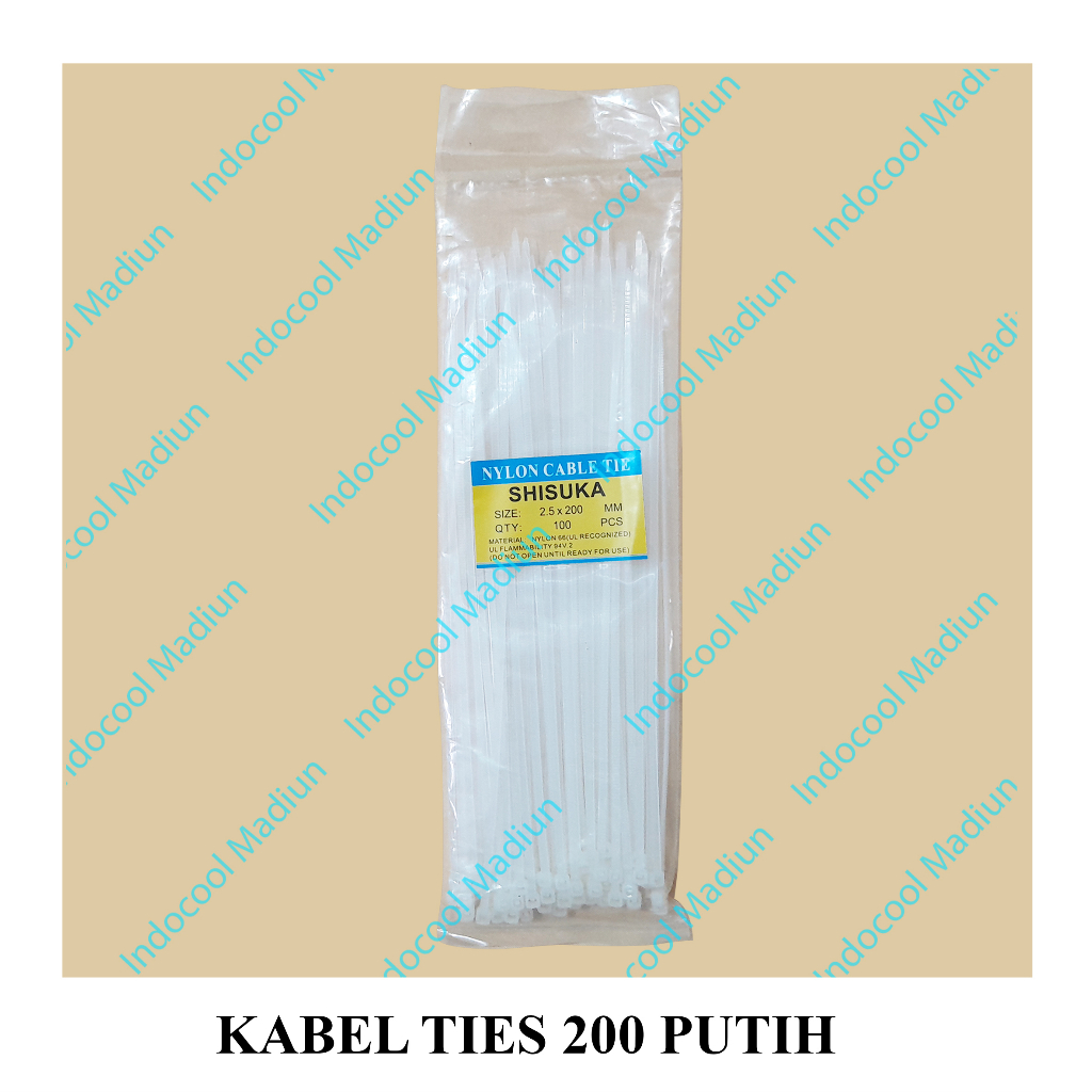 PUTIH Ct200p Cable Ties/Crack Rope 200MM (White) | Shopee Malaysia