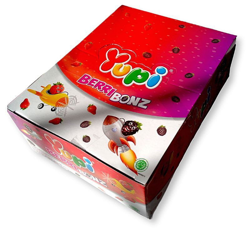Yupi Berry Bonz Various Flavors 8 grams contains 24 pcs | Shopee Malaysia