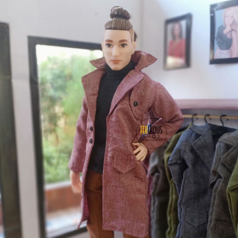 Ken Doll Clothes | Long Coat for Ken | Outfit for Ken | Shopee Malaysia