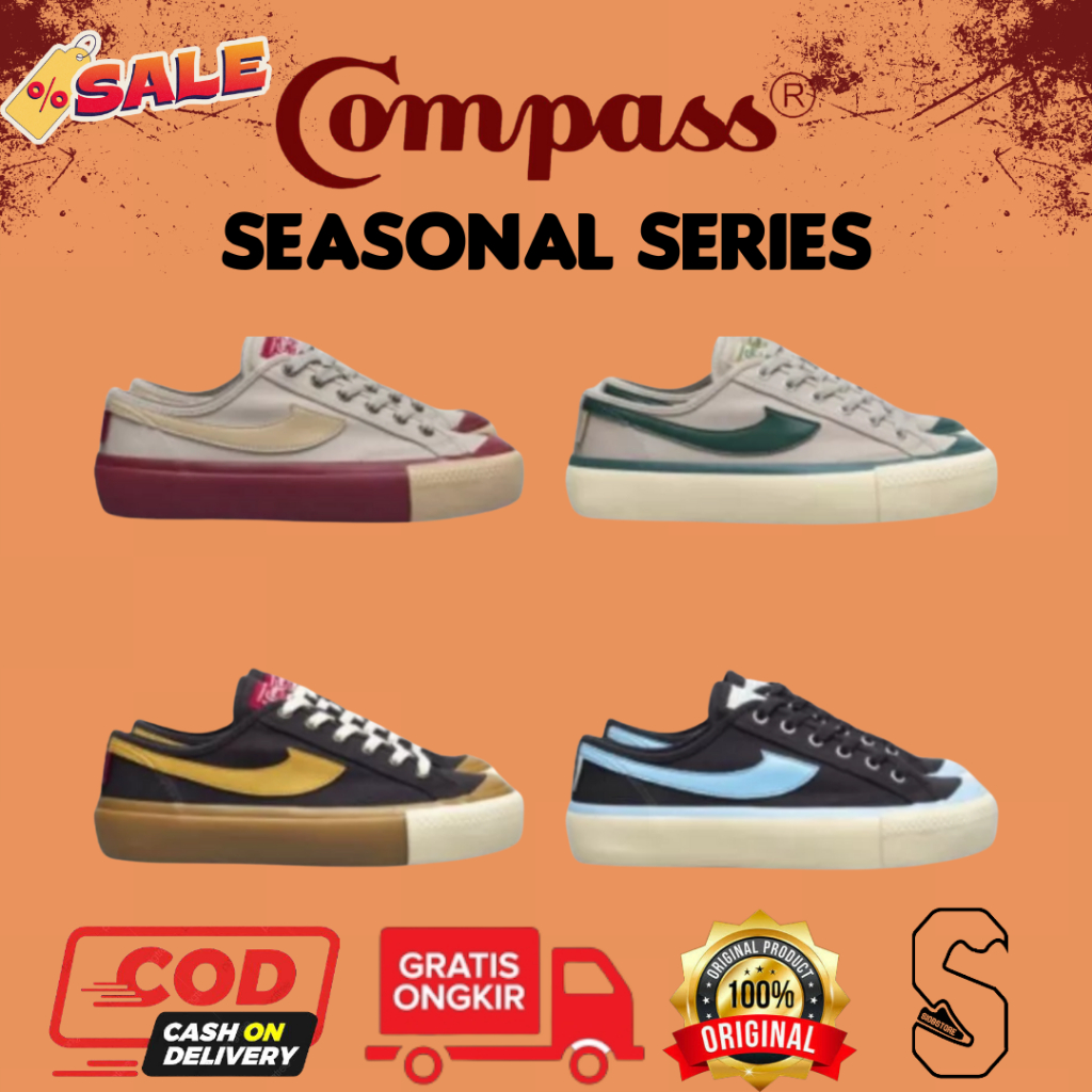 Shoes COMPASS GAZELLE LOW SEASONAL SERIES / COMPASS GAZELLE LOW CHOCO ...