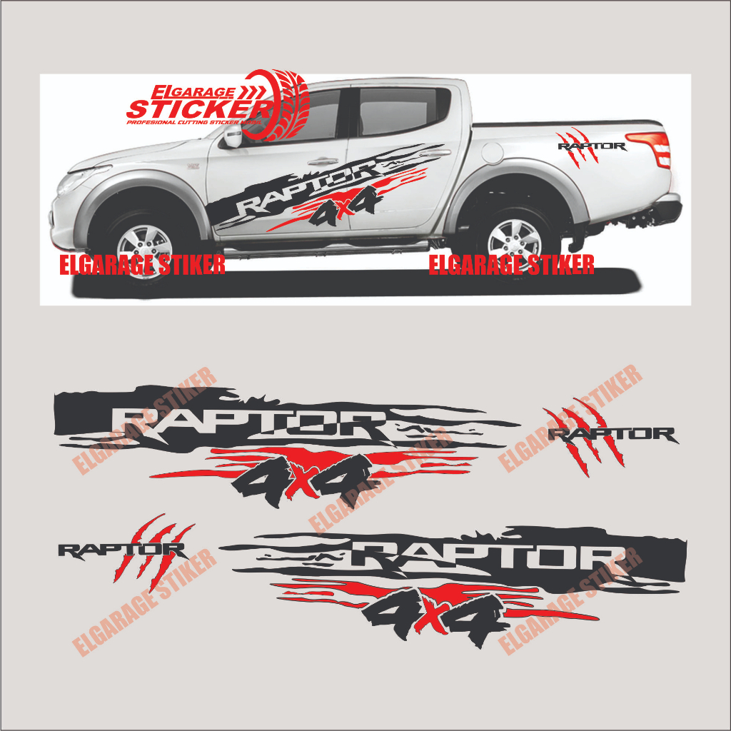 Car Sticker double cabin triton cutting Sticker striping raptor Sticker ...