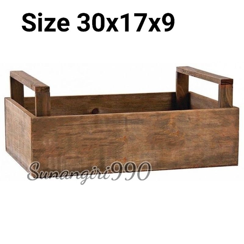 KAYU Wooden Box Hampers Unique WOODEN Pot Rustic WOODEN Parcel Box ...