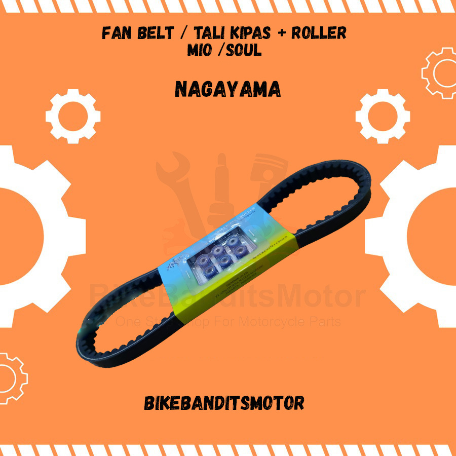 Fan Belt Fan Belt Fan Strap+Roller Mio/Soul Nagayama | Shopee Malaysia