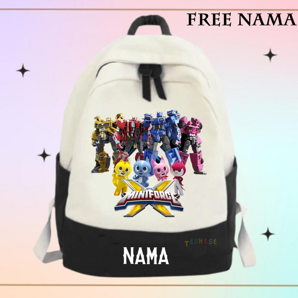 (FREE Name) "MINIFORCE" CHARACTER MOTIF PRIMARY SCHOOL CHILDREN'S ...