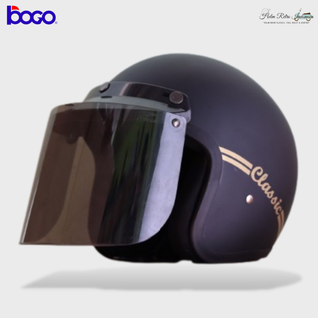 Bogo Classic Helmet 2 lines Classic retro helmet bogo adult full neck helmet new color pattern ...
