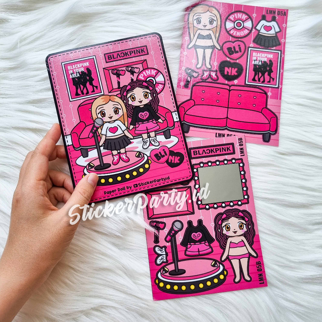 [Sticker Party] Paper Doll House Book Blink Blackpink Themed Paper Doll ...