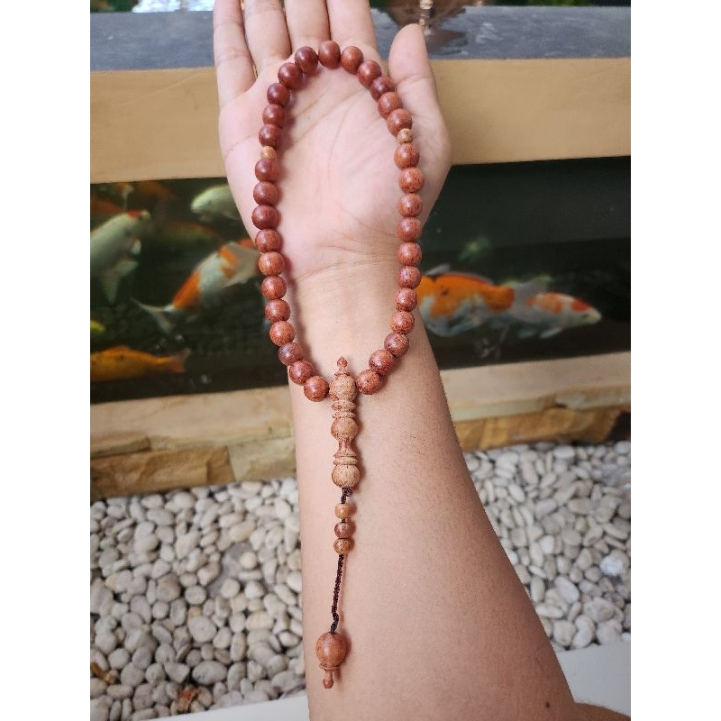 KAYU Muslim Tasbih 33 Pieces nogosari Wood original dim 10mm | Shopee ...