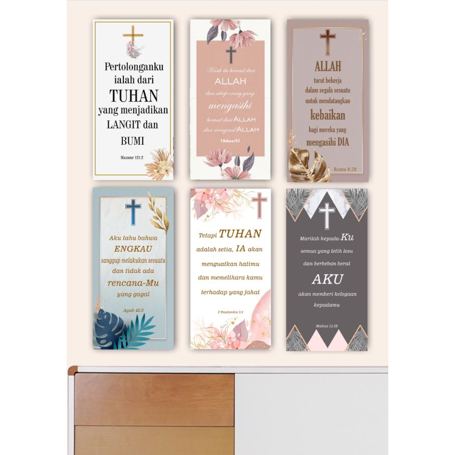 097/20x40cm/wall Decoration/Verse/Walldecor/Catholic/protestan/rohani ...