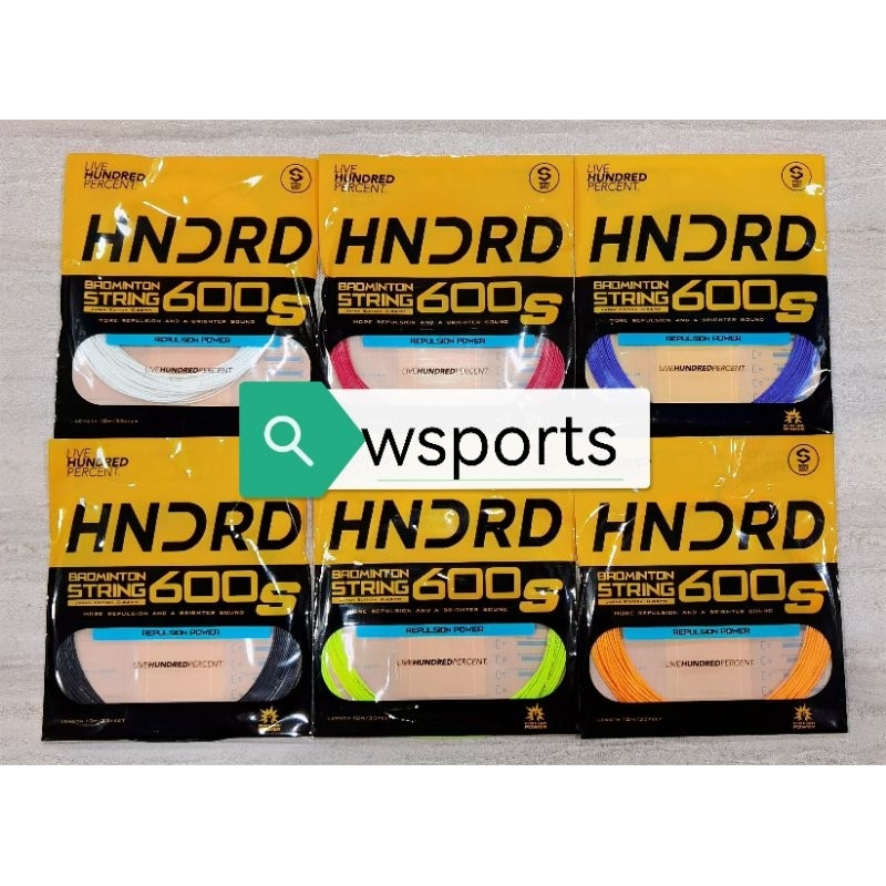 Hundred HNDRD 600S 600 S Original Badminton Strings | Shopee Malaysia