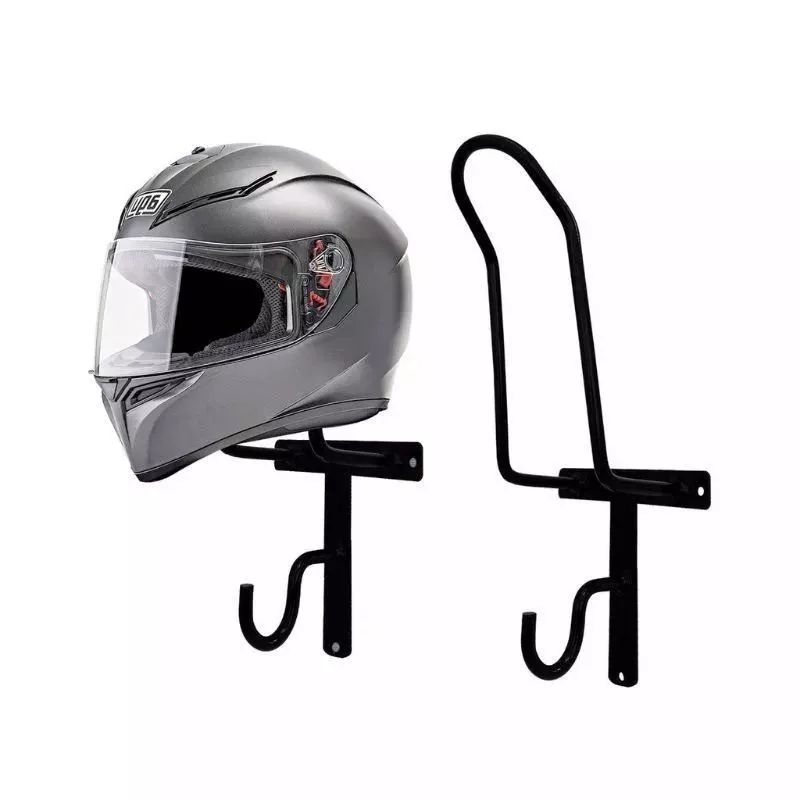 GANTUNGAN Jacket Helmet Hanging Rack/Wall Mounted Motorcycle Helmet ...