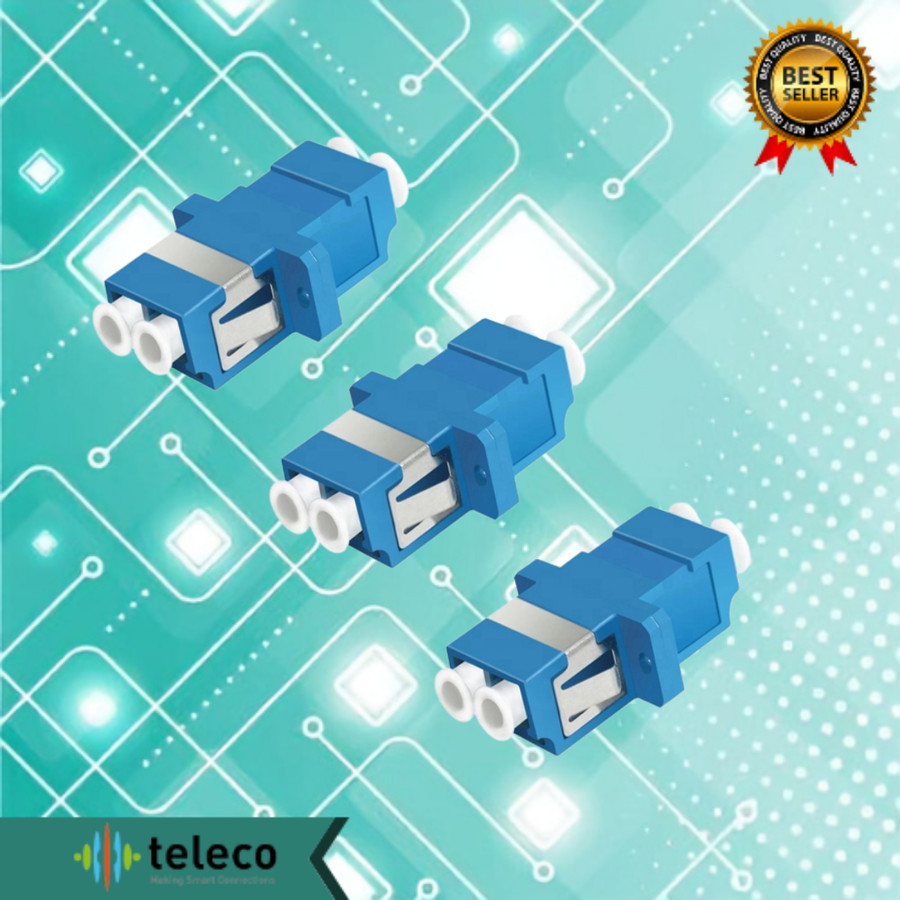 Lc-lc / UPC Fiber Optic Adapter Connector Duplex Single Mode | Shopee ...