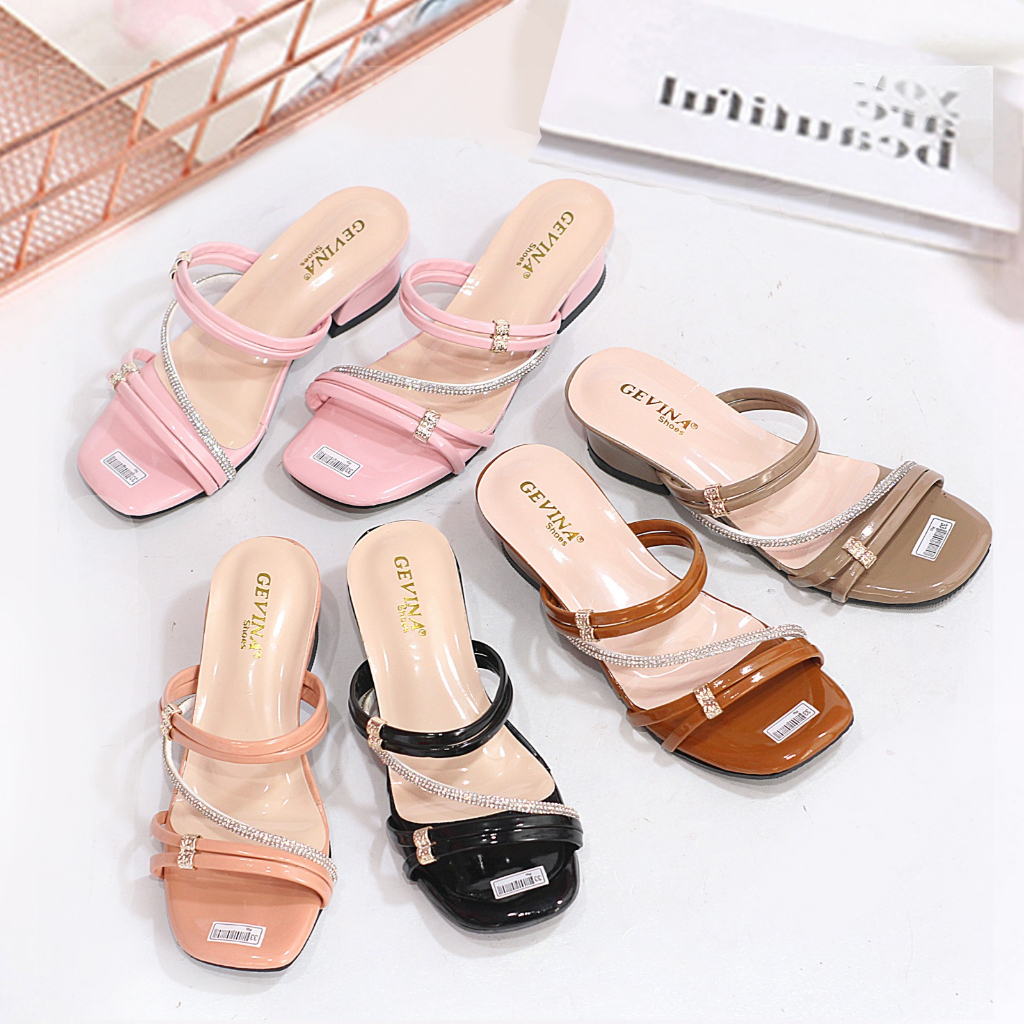 Gv 13 - Girls' sandals with contemporary low heel heels, korean style ...