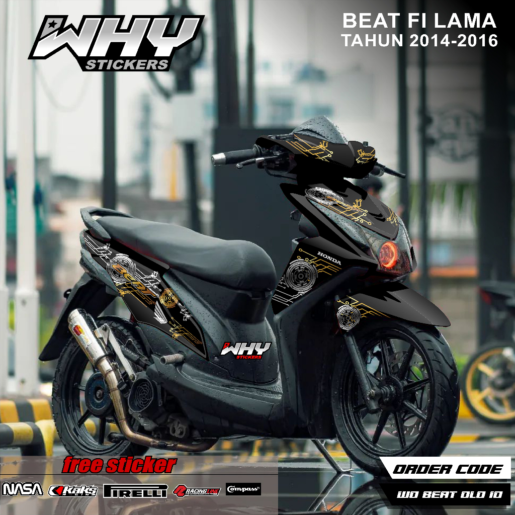 Decal Sticker Honda Beat Fi Old full body - Dekal Sticker striping Beat ...