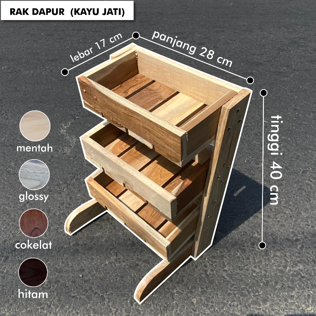 KAYU R008 Kitchen Rack/Onion Rack/Egg Rack/Stacking Rack/Sitting Rack ...