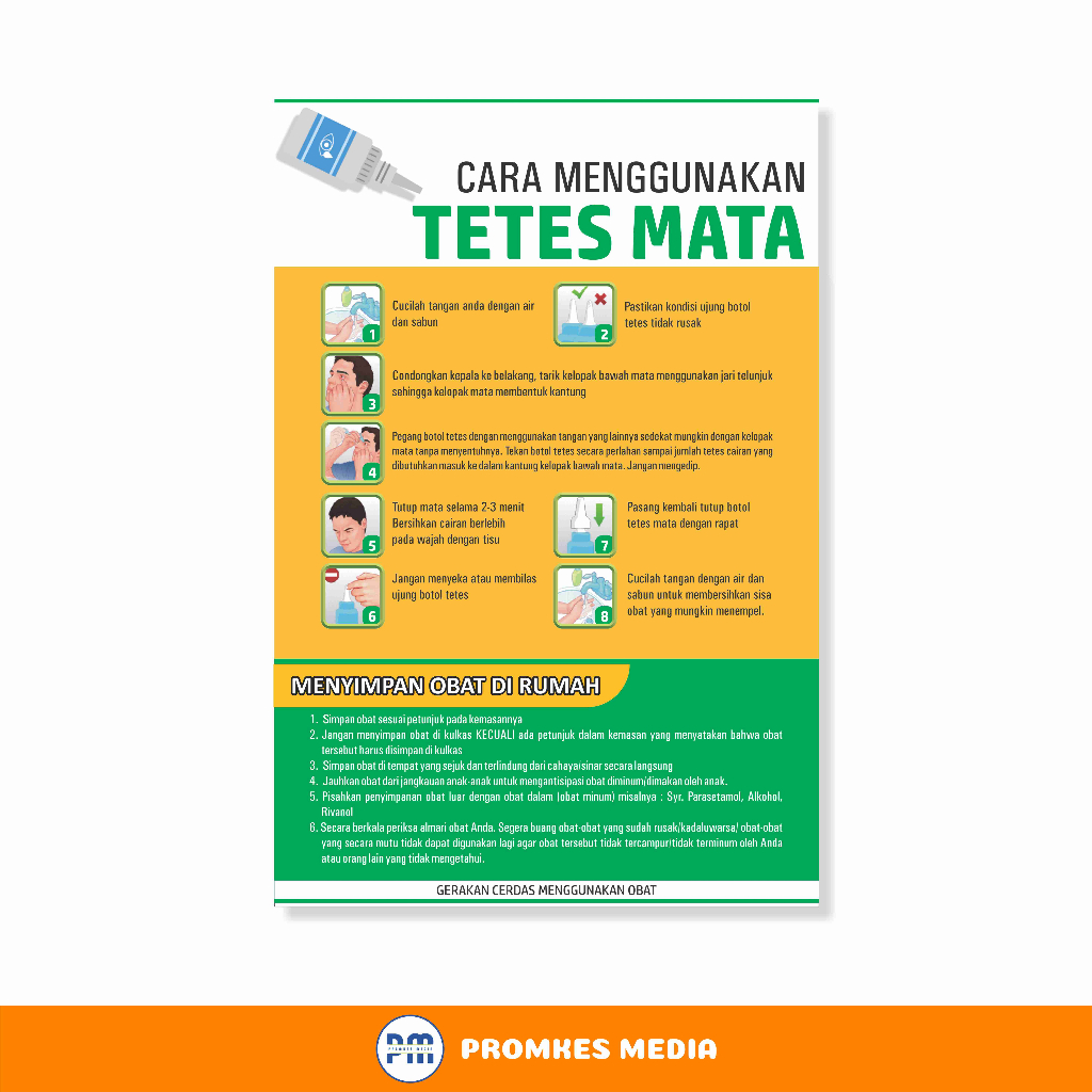 MATA Health Posters, Pharmacy Posters, How to Use Eye Drops | Shopee ...