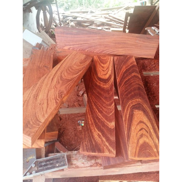 KAYU MERAH Kalimantan Red rengas Wood Size 3cm x 8cm x 30cm & 3cm x 8cm ...