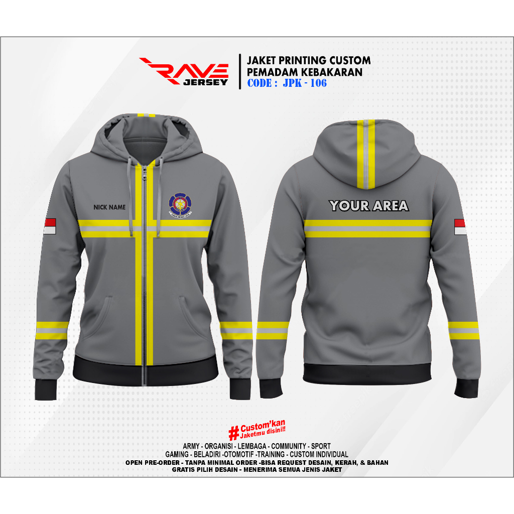 2nd Session FULL PRINTING Sublime CUSTOM Firefighter Jacket (Design ...