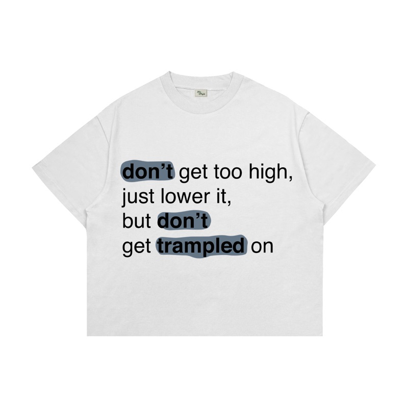 Boxy Crop Oversize T-shirt Trampled White Neophyte | Shopee Malaysia
