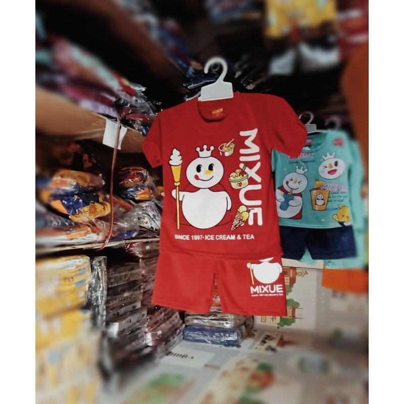 MERAH HITAM Red And Black VIRAL Children's MIXUE/VIRAL ESCREAM And TEA ...