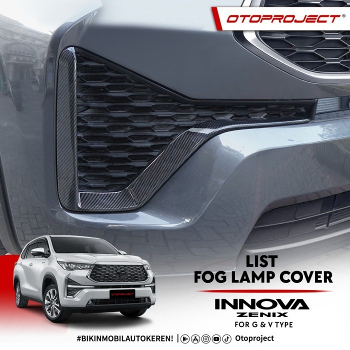 List Fog Lamp Cover Front Innova Zenix 2022-2023 Otoproject - Carbon ...