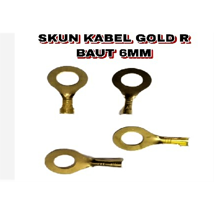 Skun CABLE GOLD R BOLTS 6MM / 25 PCS | Shopee Malaysia