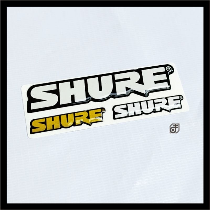 Shure Embossed sticker | Shopee Malaysia