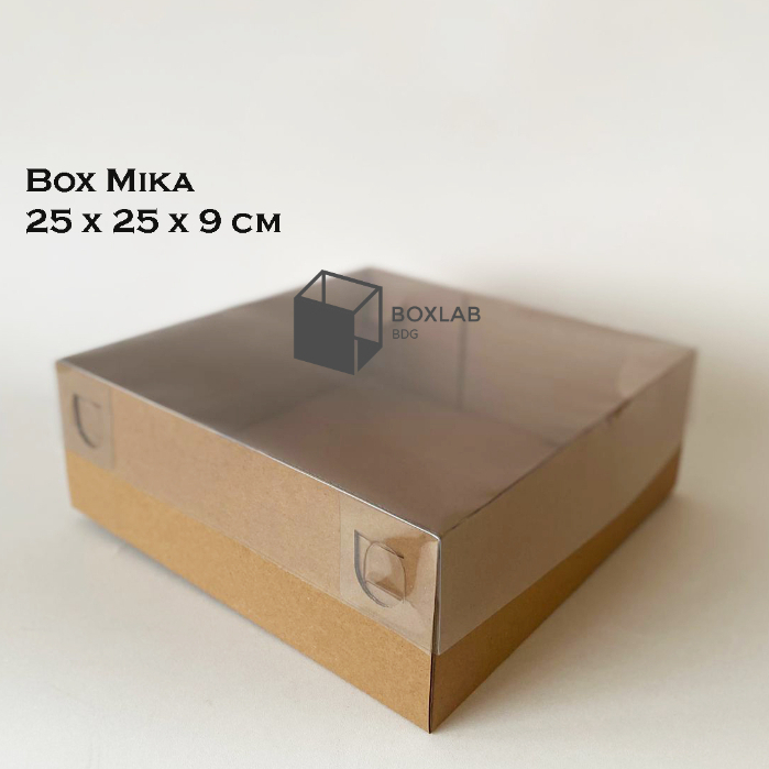 Mica Box 25x25x9 CM, Cake Box, Cake Box, Packaging CM 25259 | Shopee ...