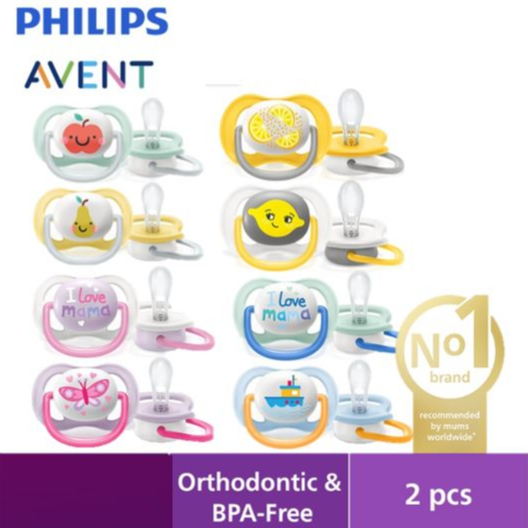 PHILIPS Avent Soother Ultra Air Happy Pacifier / Baby Pacifier ...