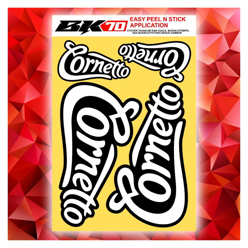 Sticker printing, a set of cool logo from the korneto automatic ...