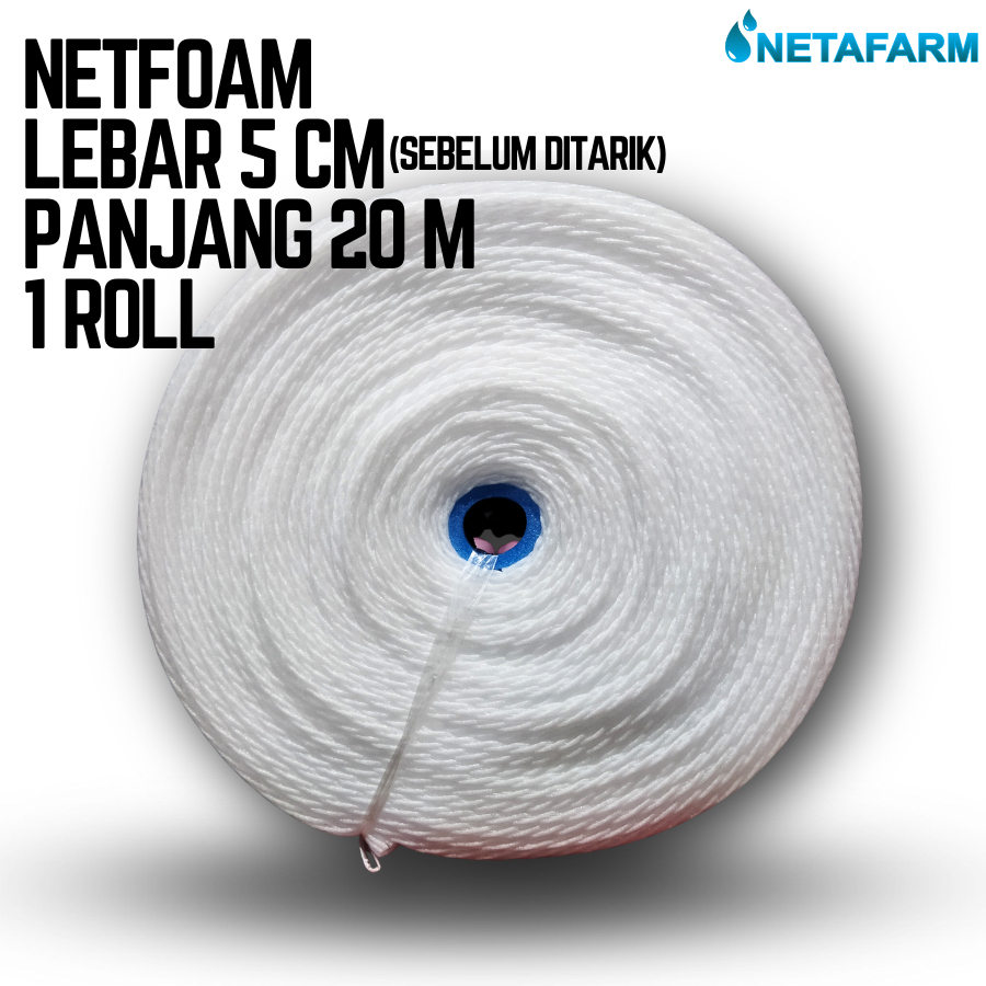 FOAM FRUIT NET LARGE FOAM FRUIT WRAPPING NET POLYNET NET - ROLL 20M ...