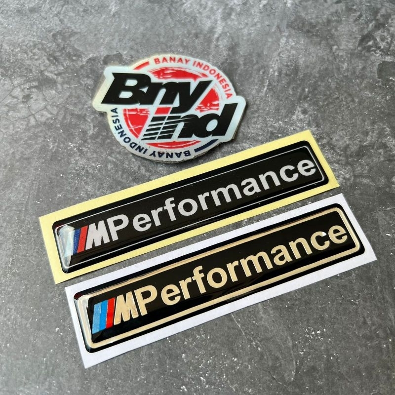Bmw M Performance Embossed Emblem Sticker | Shopee Malaysia