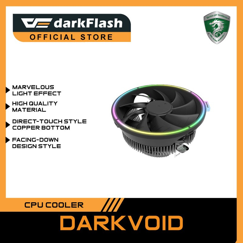 Darkflash DARKVOID LED CPU Cooler [In Intel & AMD Support] | Shopee Malaysia