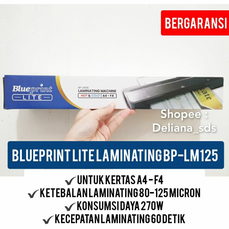MESIN Blueprint Lite Laminating BP-LM125 Official Guarantee 1 Year ...