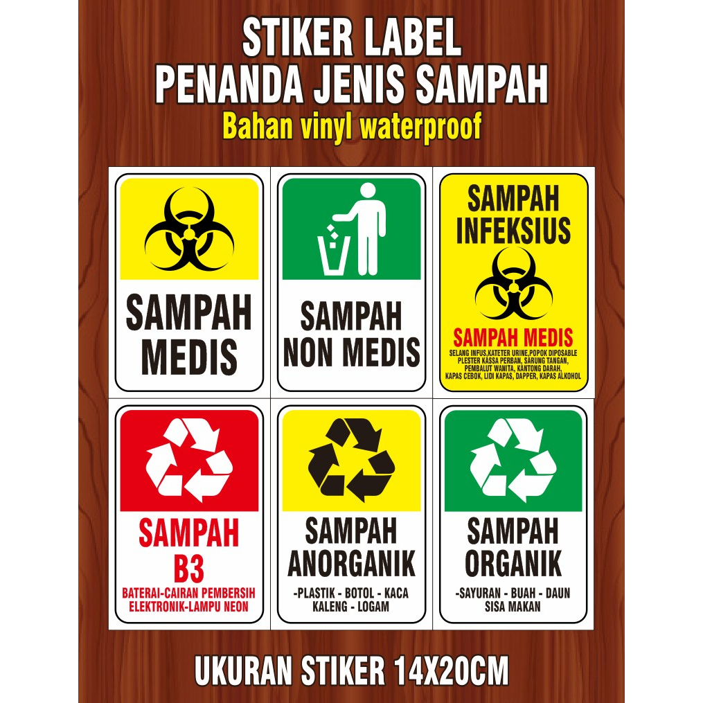 Trash can label stickers / non-medical medical stickers / medical waste ...