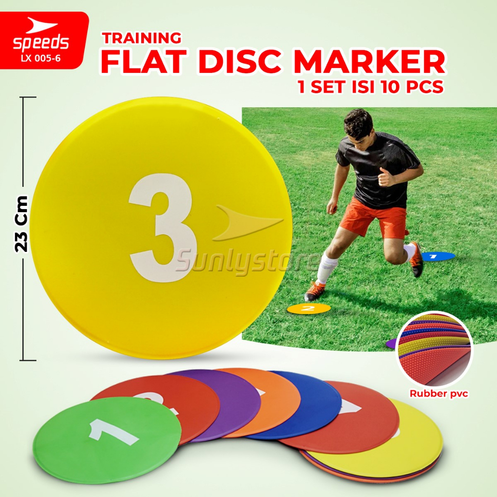 Speeds Flat Disc Marker 1 set Futsal Sports Football Marker Agility ...