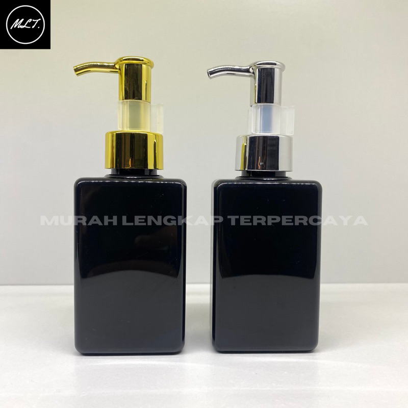 HITAM Pump BOTTLE 100Ml GOLD BLACK CLIP OIL SILVER BOKO BOX 100 ML PET | Shopee Malaysia