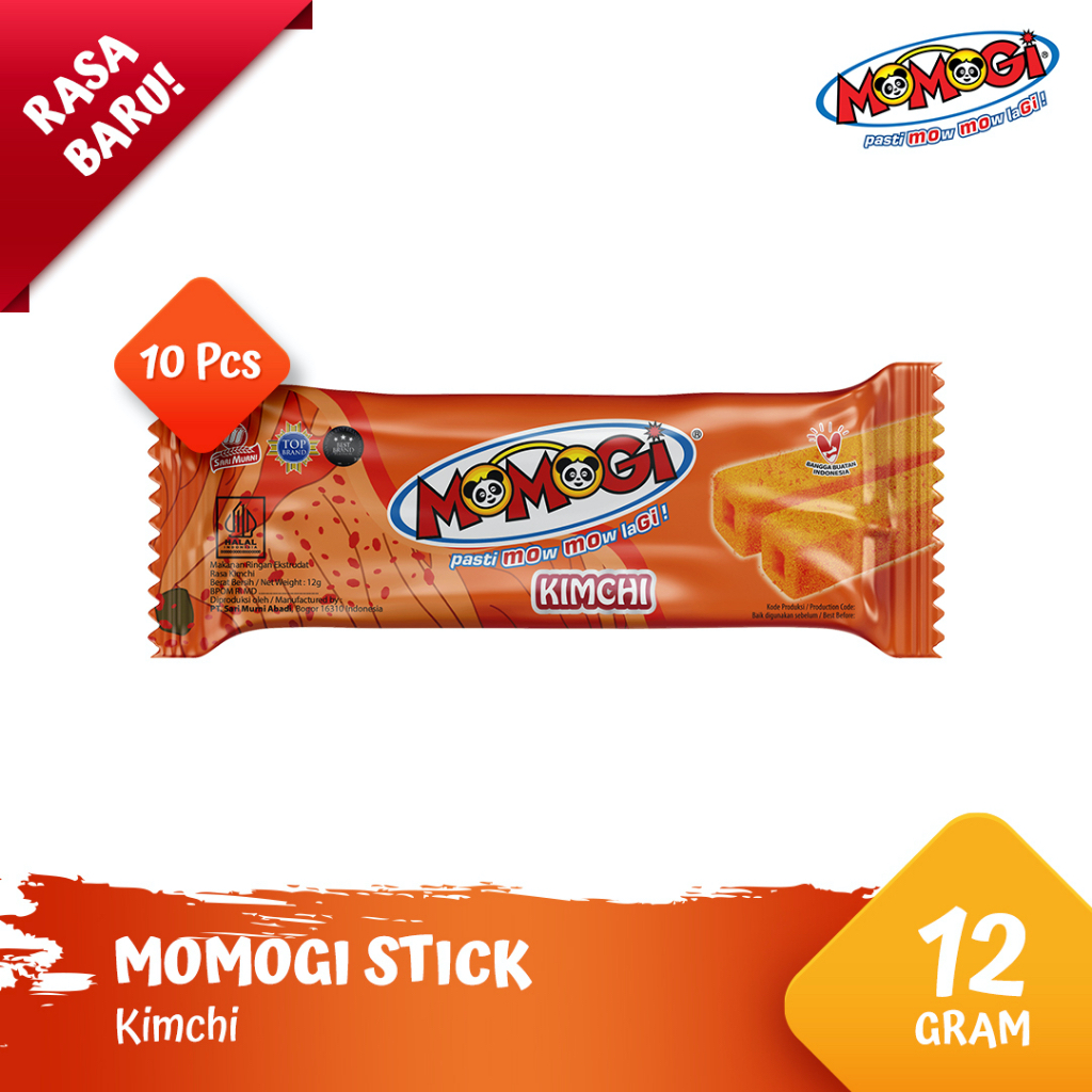 Momogi Stick Snack Kimchi Flavor Snack (10 pcs @12 grams) | Shopee Malaysia