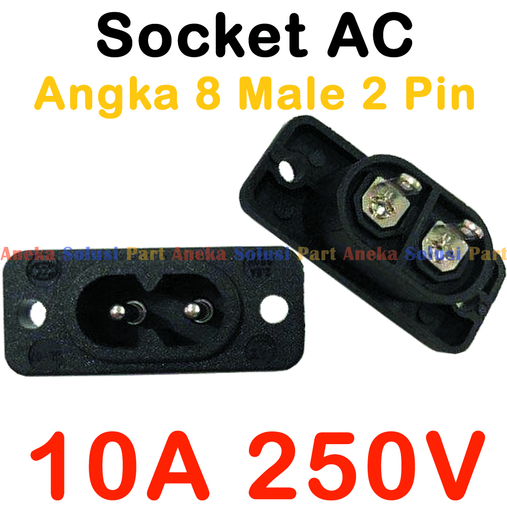 Ac Power Socket NUMBER 8 Inlet Outlet Socket On Chassis Chassis 10A ...