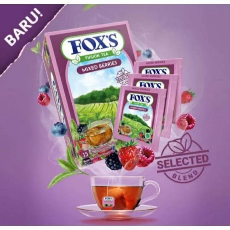 Fox's FUSION TEA (Fruit Flavor fox TEA) | Shopee Malaysia