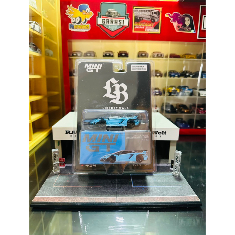 Mini GT No 494 Lamborghini Aventador GT EVO Baby Blue LBWK Japan ...