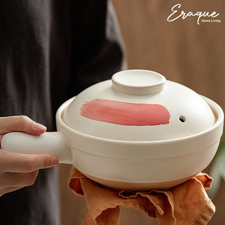 Fuji Handle Stew Pot/Casserole Pot Rice Bowl Sapo Claypot Japanese ...