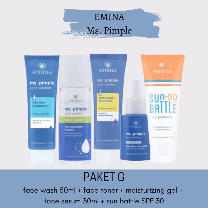 Emina Ms Pimple Complete Complete Package | Emina Skincare 1 Acne ...